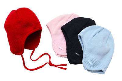Maximo Baby Boy Knitted Winter Hat Covers Ears Strings Attached ...