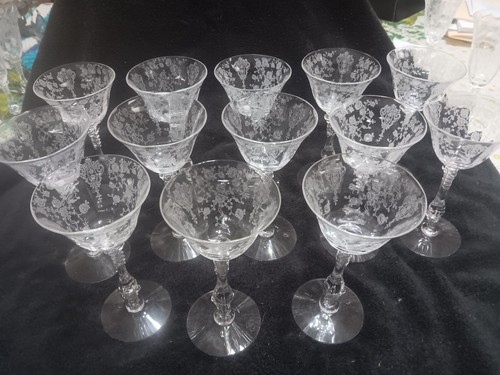 Cambridge Rose Point 3121 Stem Cocktail Crystal Glass 3 oz - 6 in tall ...