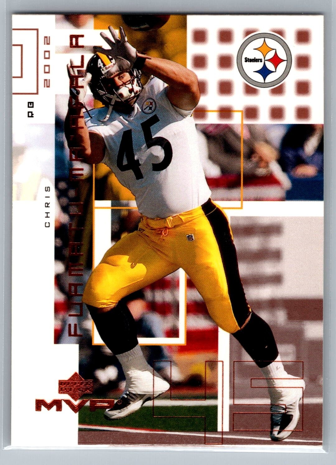 2002 Upper Deck MVP Card # 186 Chris Fuamatu-Ma'Afala - Pittsburgh ...