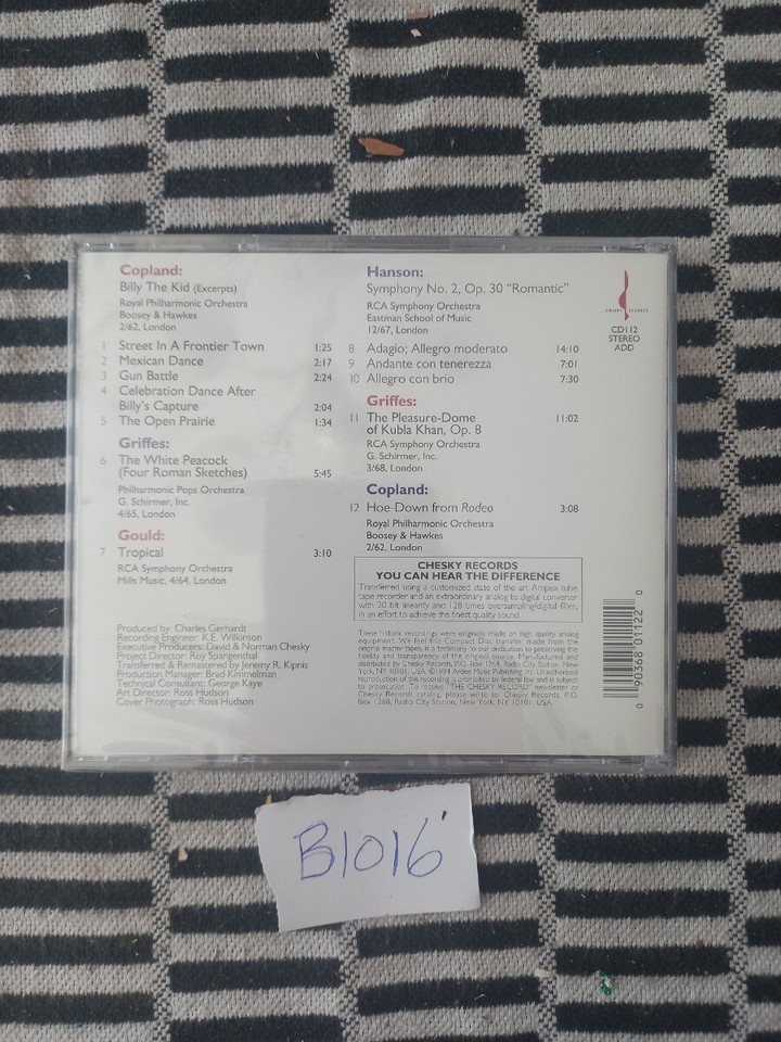 BRAND NEW GREAT AMERICAN COMPOSERS CD / CHARLES GERHARDT / CHESKY RECORDS | eBay