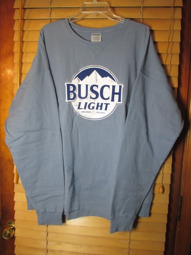Comfort Wash Busch Light Beer Men's 2XL Blue/Gray Logo Graphic ...