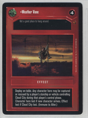 Star Wars CCG Weather Vane Dark Side x1 Cloud City Decipher Free ...