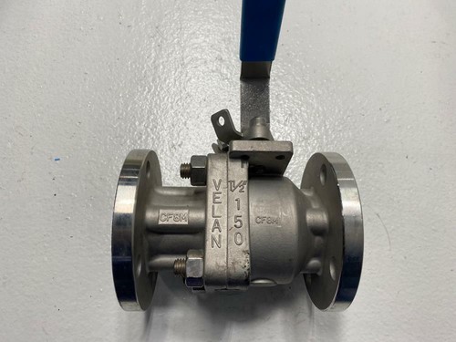 Velan 1-1/2" 150# RF 316SS Full-Port Ball Valve, Figure 01413-SSEA ...