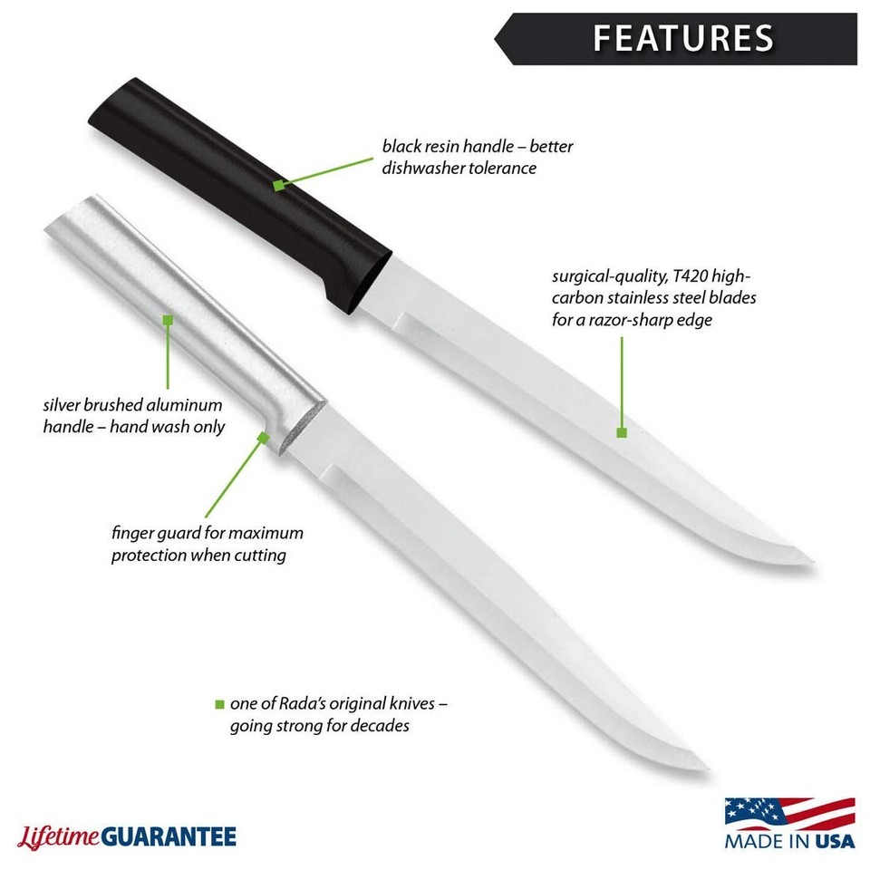 Cutlery Slicer Knife (W207), 7" Stainless Steel Blade, Made in USA ...