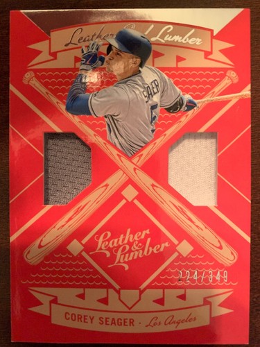 2019 Panini Leather & Lumber - Leather and Lumber Dual Corey Seager # ...