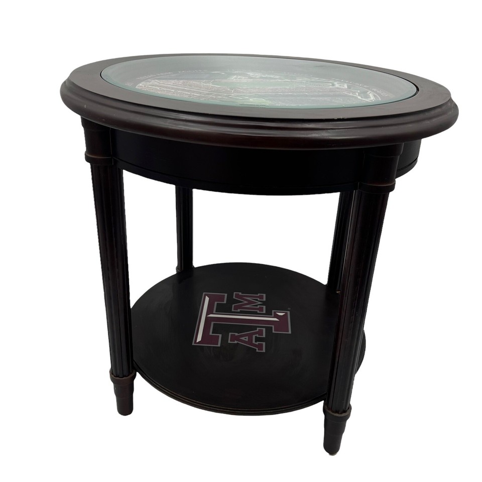 Texas A&M Aggies Danbury Mint End Table Football Kyle Field Stadium ...