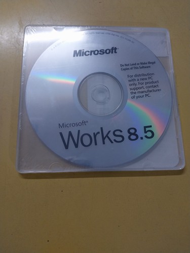 Microsoft Works 8.5 OEM CD Factory Sealed | eBay Australia