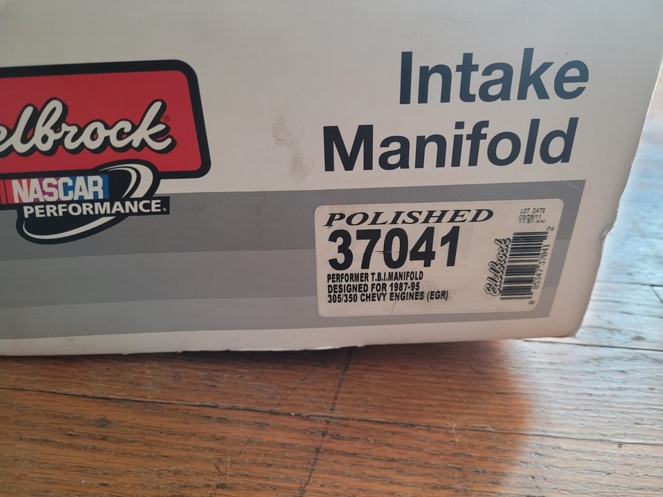 Edelbrock TBI Intake Manifold EGR 1987-1995 305/350 Chevrolet 37041 ...