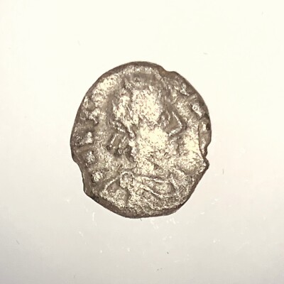 ANCIENT BYZANTINE SILVER COIN; THE VANDALS; GUNTHAMUND - 484-496 AD ...