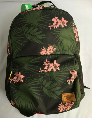 TIMBERLAND Classic BackpackBlack Color / Flower Printed / Book Bag For ...