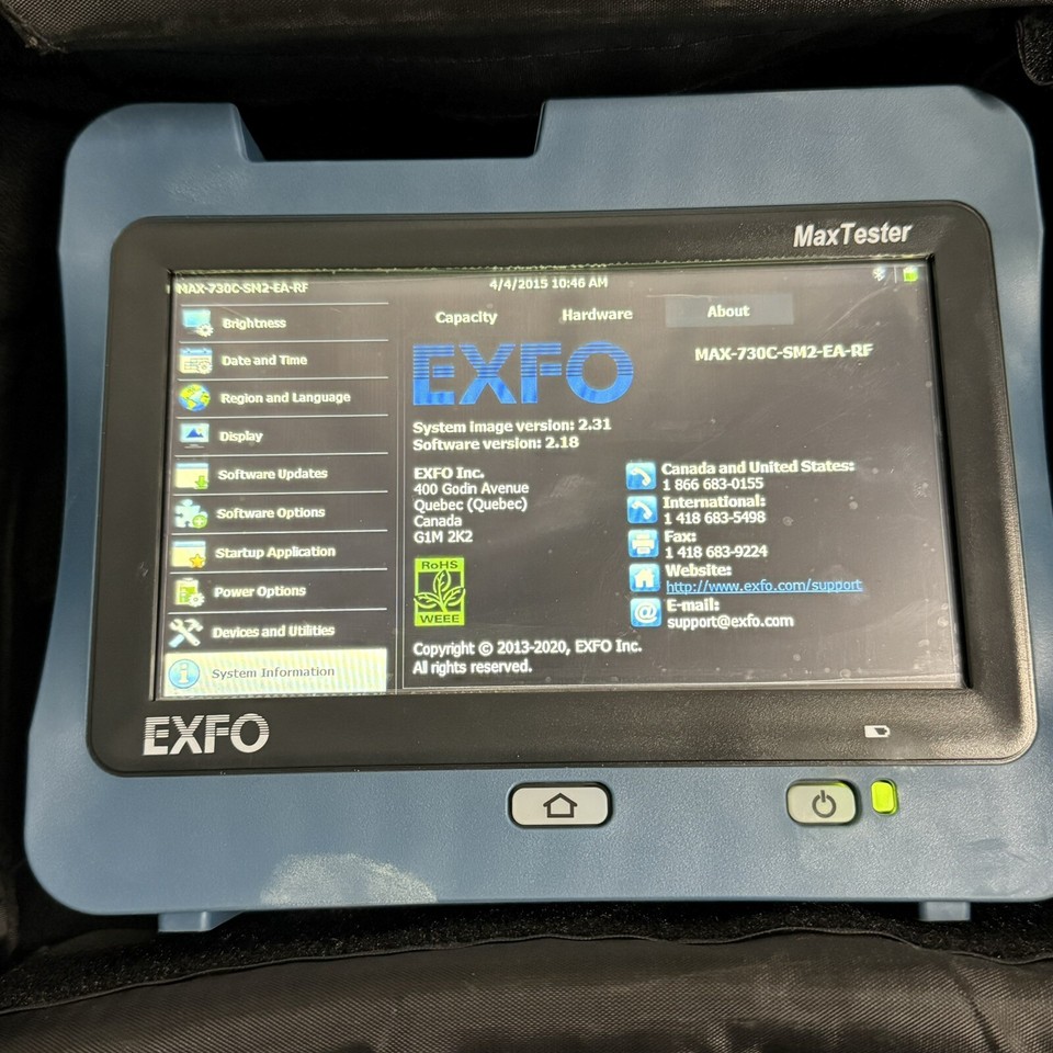 EXFO MAX-730C-SM2 SM OTDR IOLM w/ Exfo FIP-410B Microscope | eBay