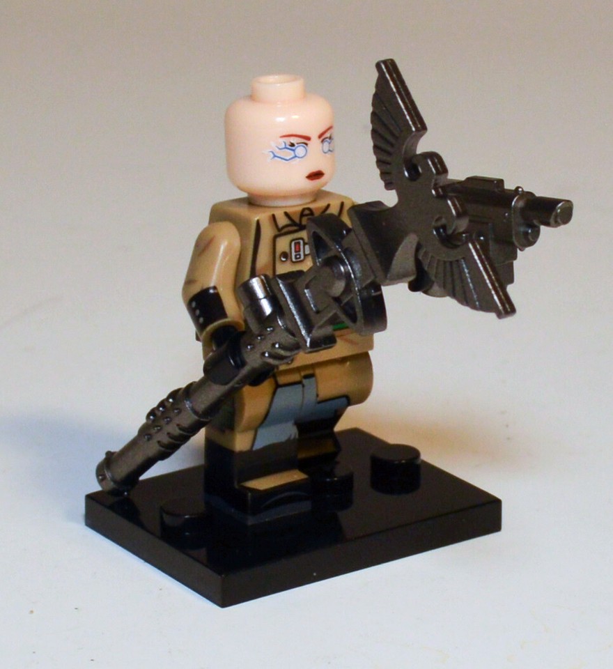 Custom LEGO Warhammer 40k Imperial Guard Death Korps Brick Mini Figures ...