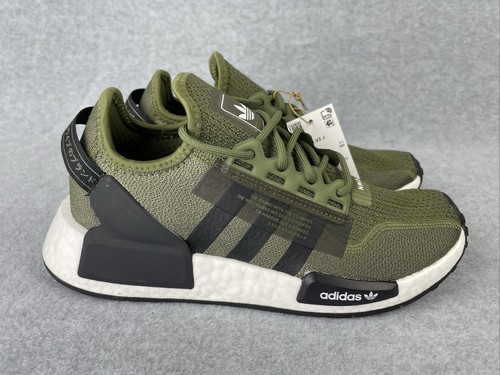 Adidas NMD R1 V2 Running Shoes Mens Size 6 Legacy Green Black Knit ...