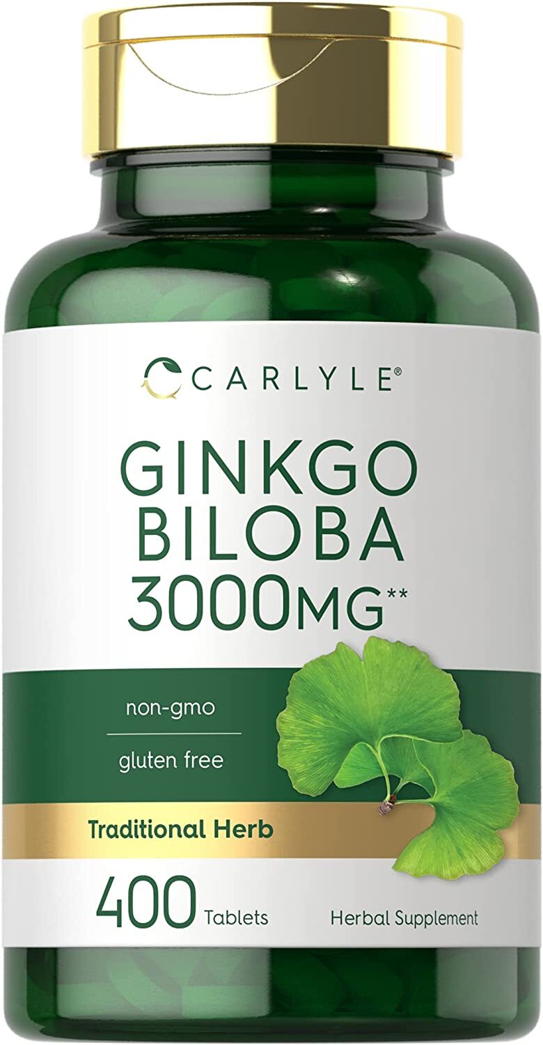 Ginkgo Biloba Extract | 3000 mg | 400 Tablets | Vegetarian, Non-GMO | by Carlyle | eBay