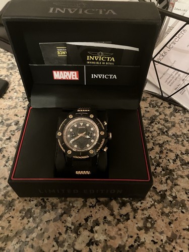 INVICTA LIMITED EDITION MARVEL BLACK PANTHER WATCH | eBay