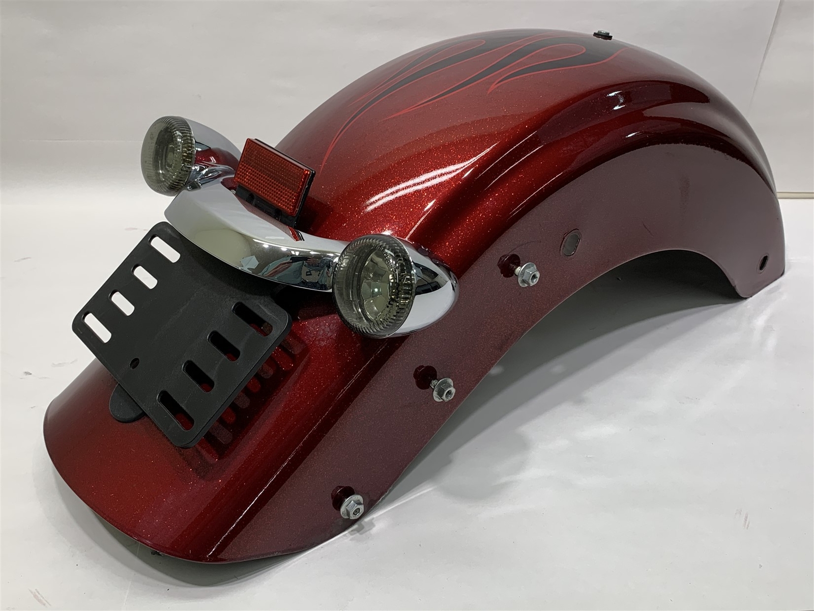 Harley-Davidson 14-21 Street Glide Rear Fender Complete Red Flame | eBay