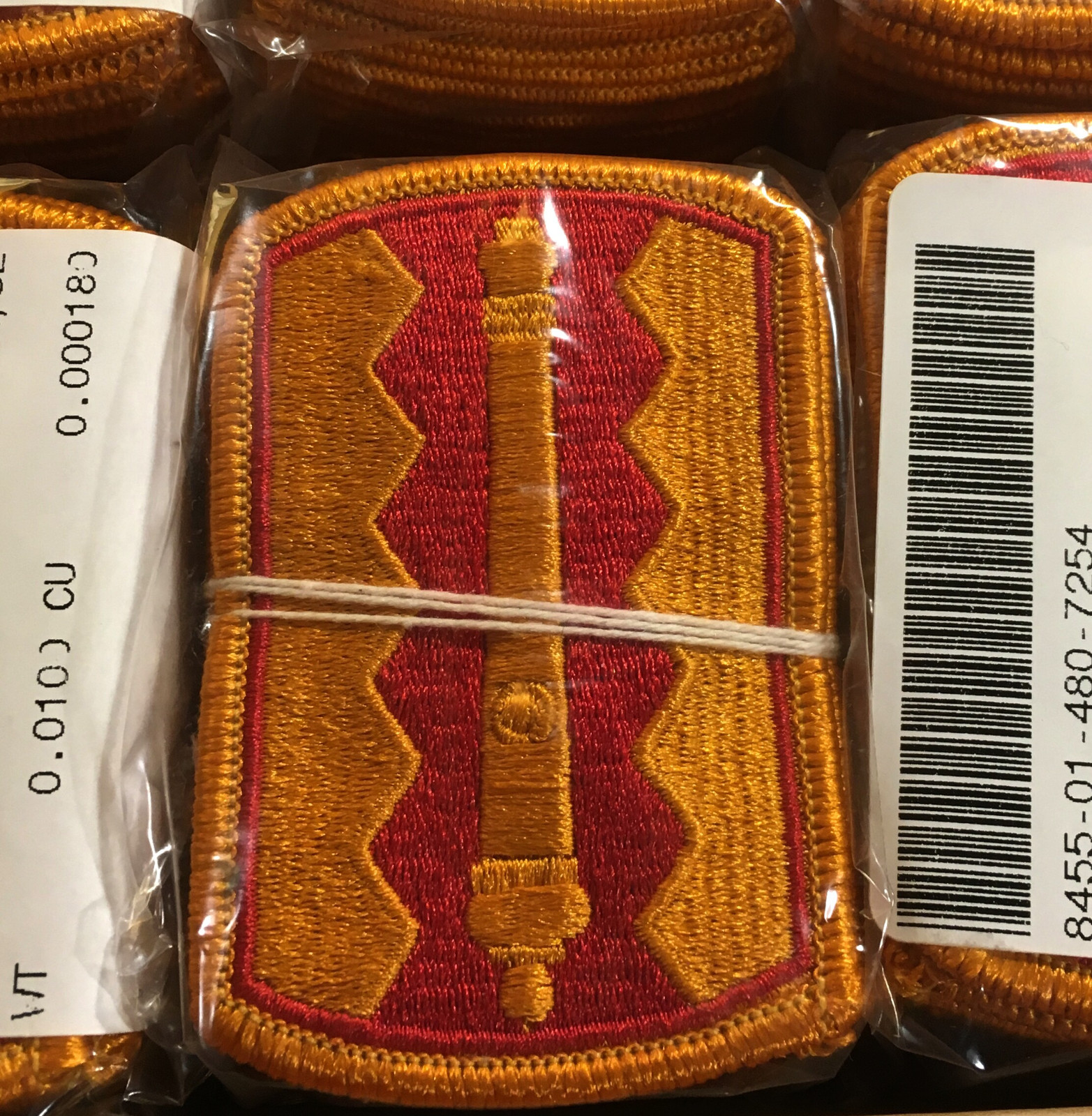 Final closeout 54th Field Artillery Brigade patches Full Box of 200 ...