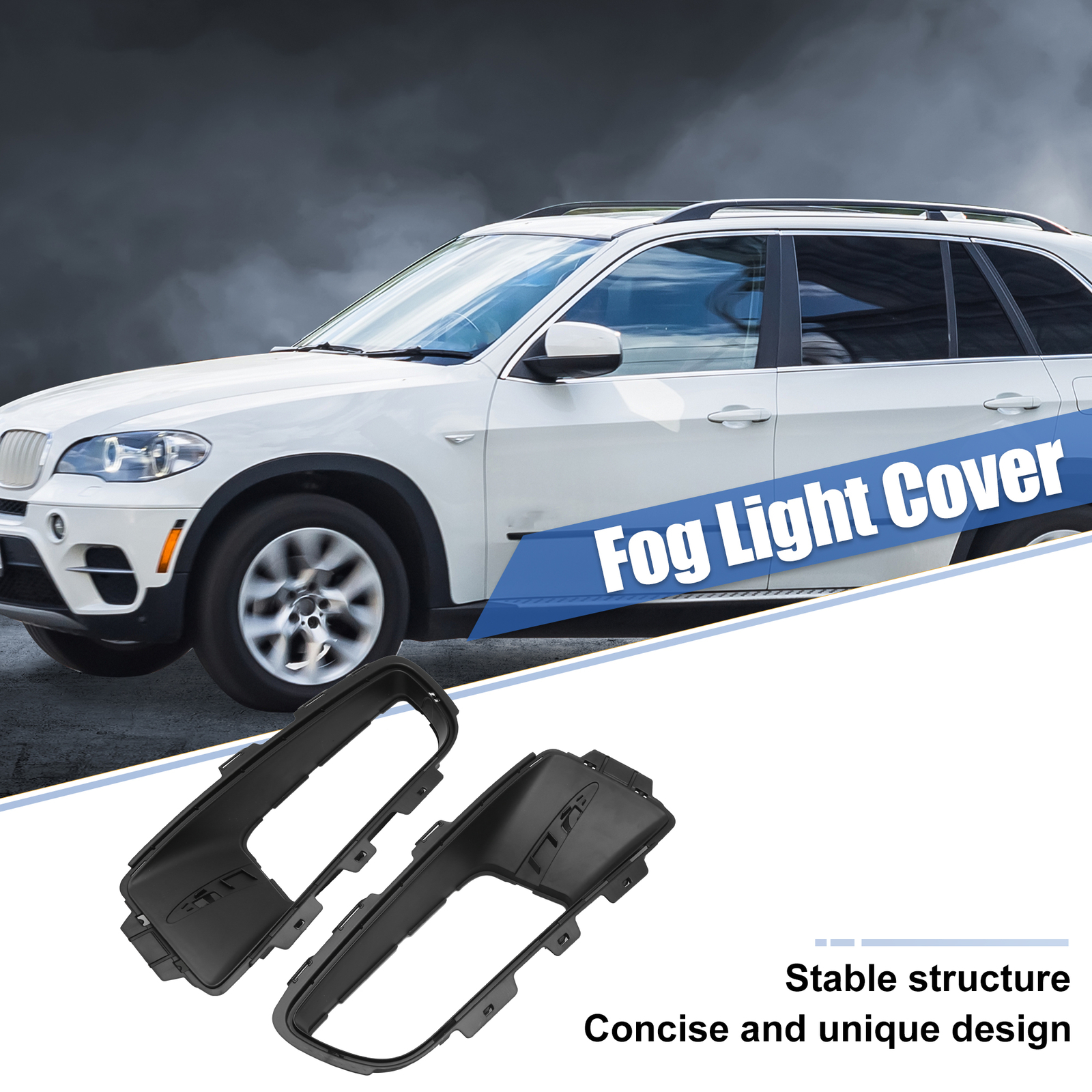 1 Pair 51117172450 51117172449 Car Fog Light Grille Cover Trim for BMW ...