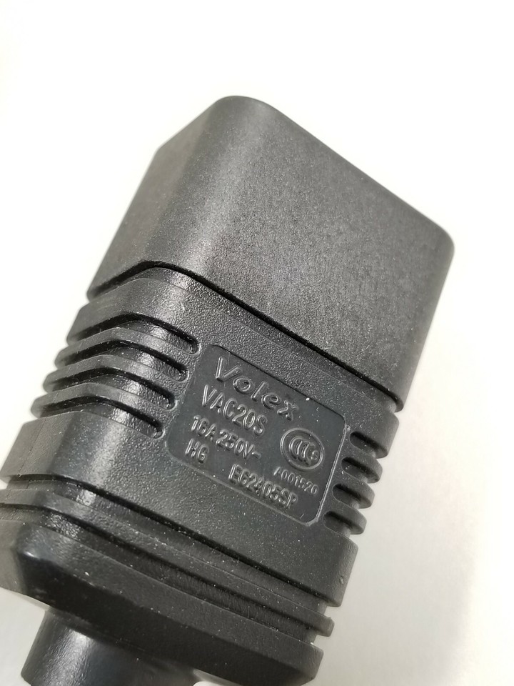 Volex vac20S 16A-250V E62405Sp Server Extension Power Cable 24 inches ...