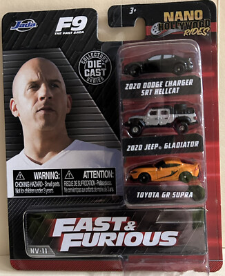 Jada Nano Hollywood Rides Fast & Furious F9 Fast Saga 3-Pack Diecast ...
