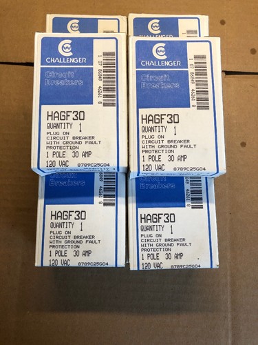 Lot Of 10 Challenger HAGF-30, 30 Amp 1 Pole 120 Volt GFCI Circuit ...
