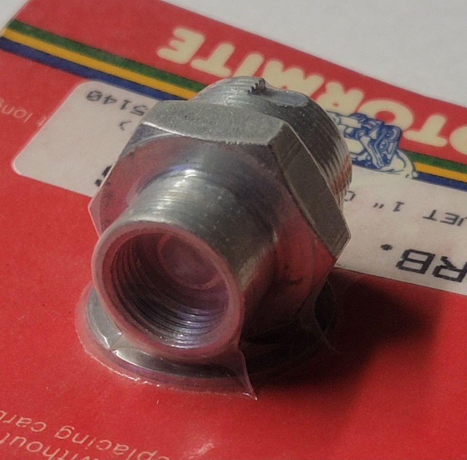 Self-Tapping 1" Carburetor Fuel Inlet Thread Bypass Fitting 3/8" Fuel ...