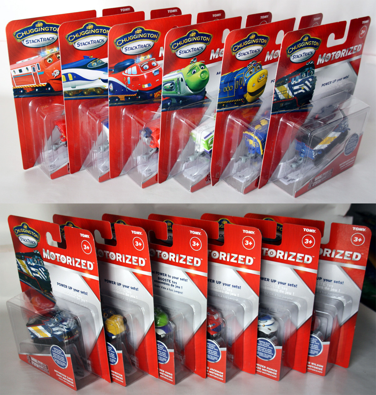 6Χ CHUGGINGTON STACKTRACK MOTORIZED JACKMAN KOKO HANZO ZACK TRAIN TOMY ...