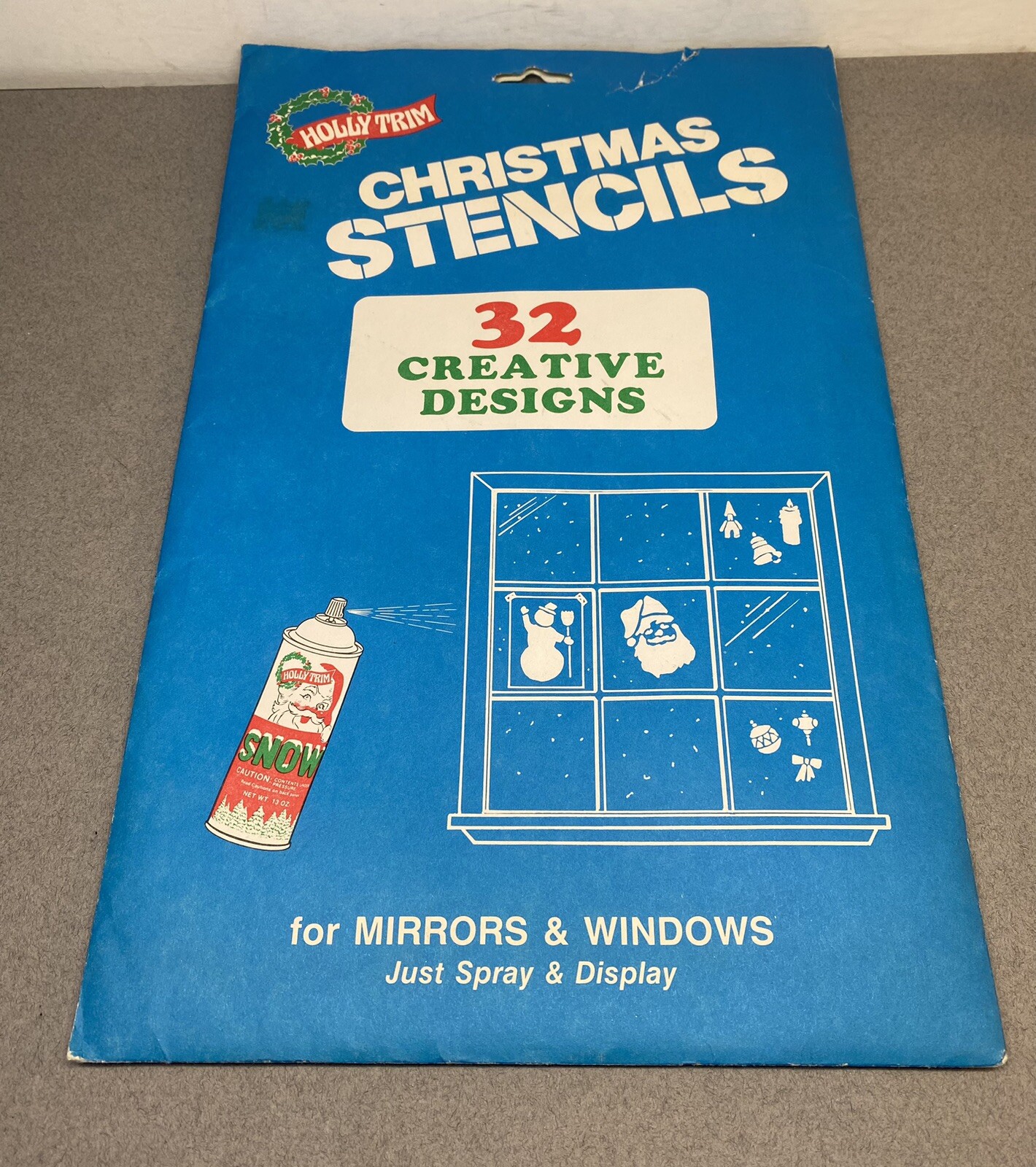 Vintage Holly Trim Christmas Stencils 32 Creative Designs for Mirrors ...