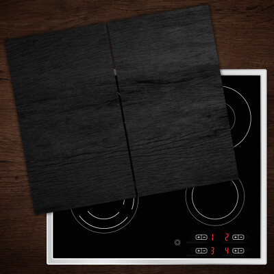 Glass Worktop Saver Ceramic Induction Hob Protector Cover Black Wood ...