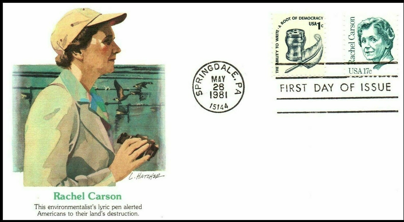 RACHEL CARSON EARLY ENVIRONMENTALIST AUTHOR SILENT SPRING FLEETWOOD ...