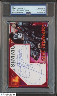 Gene Simmons Signed CUT Signature 1/1 PSA/DNA AUTO | eBay