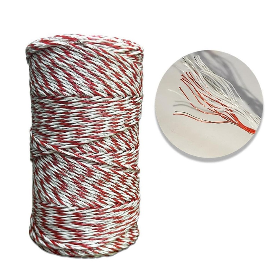 656ft Elektrozaun-Polydraht, einfache Installation, -Leiter für ...