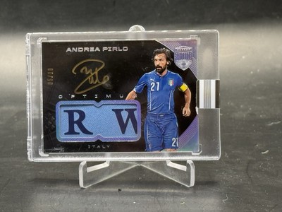 2018 Panini Eminence Andrea Pirlo Optimum Jumbo logo Patch Auto 5/10 ...