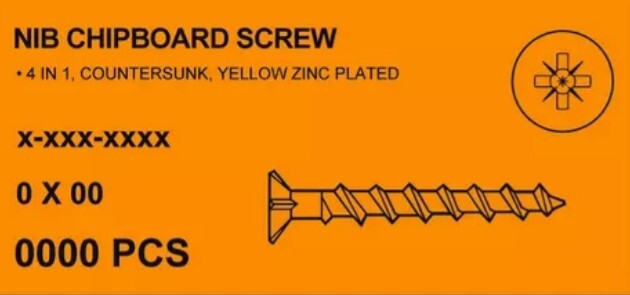 28pcs EUROFAST WOODFAST CHIPBOARD SCREW SET FOR METAL DRAWER RUNNERS ...