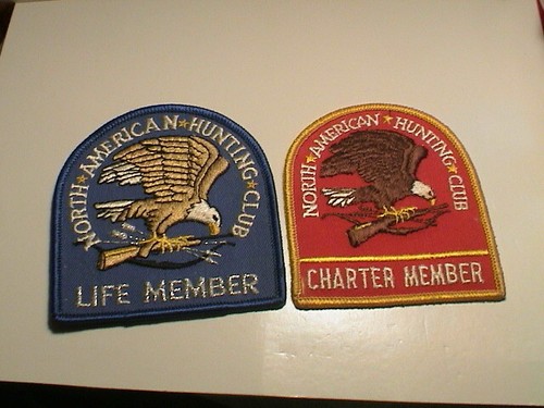LOT /2 NAHC NORTH AMERICAN HUNTING CLUB LIFE MEMBER & RED CHARTER GUN ...