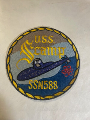 US Navy USS Scamp SS 588 Submarine Embroidered Full Color Patch | eBay