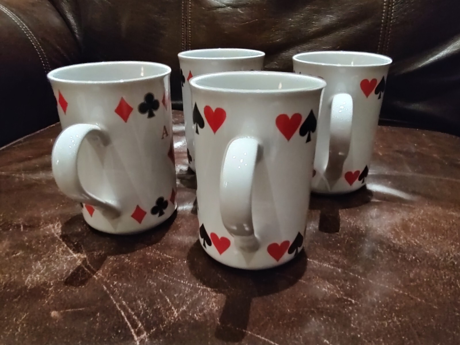 Ace ~ Hearts Diamonds Spades Clubs Playing Cards Coffee Mug Tea Cup Qty ...