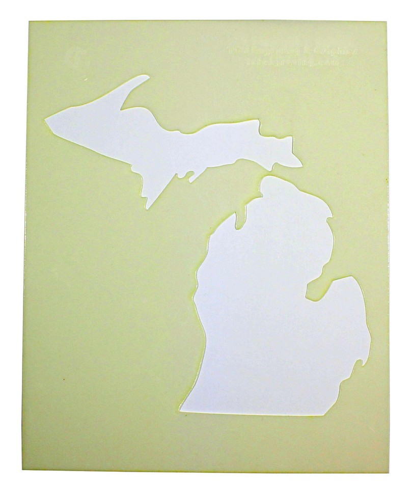 State of Michigan Stencil 8" x 10" -14 mil Mylar Painting/Crafts | eBay