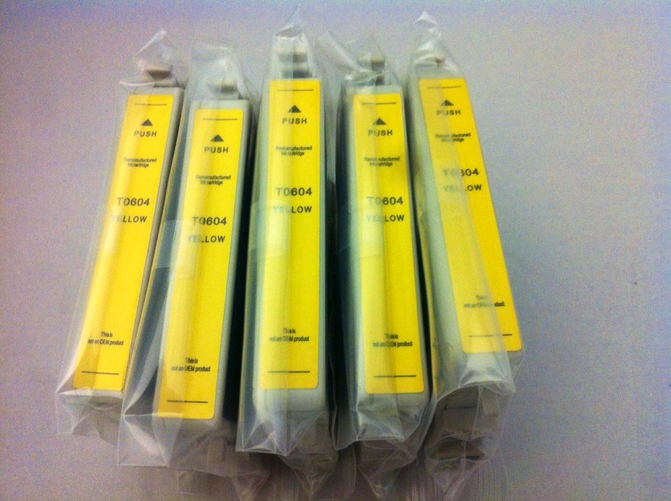 T0604 Yellow Ink Cartridge for Epson Stylus C88 CX4800 CX5800 CX7800 ...