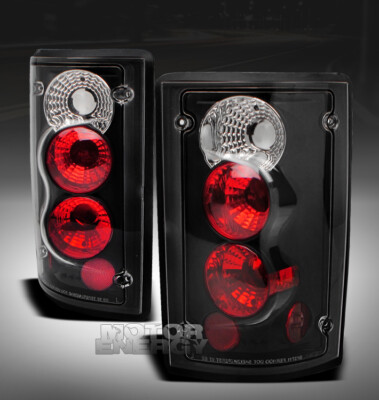 95-06 FORD ECONOLINE VAN/00-06 EXCURSION TAIL BRAKE LIGHTS BLACK 150 ...