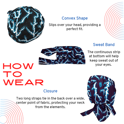 1pc Cotton Paisley SKULL CAP Do Rag Head Wrap Motorcycle Biker Dew Doo ...