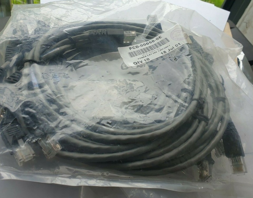 10 PCS MOLEX PCD-00050-0E Grey PowerCat6 RJ45 UTP patch cord,1m (R3S5 ...