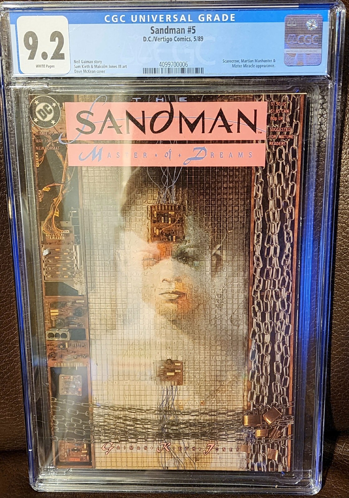 SALE! Sandman 5 CGC 9.2 comic WHITE pages! Key issue: 1st App Scarecrow ...