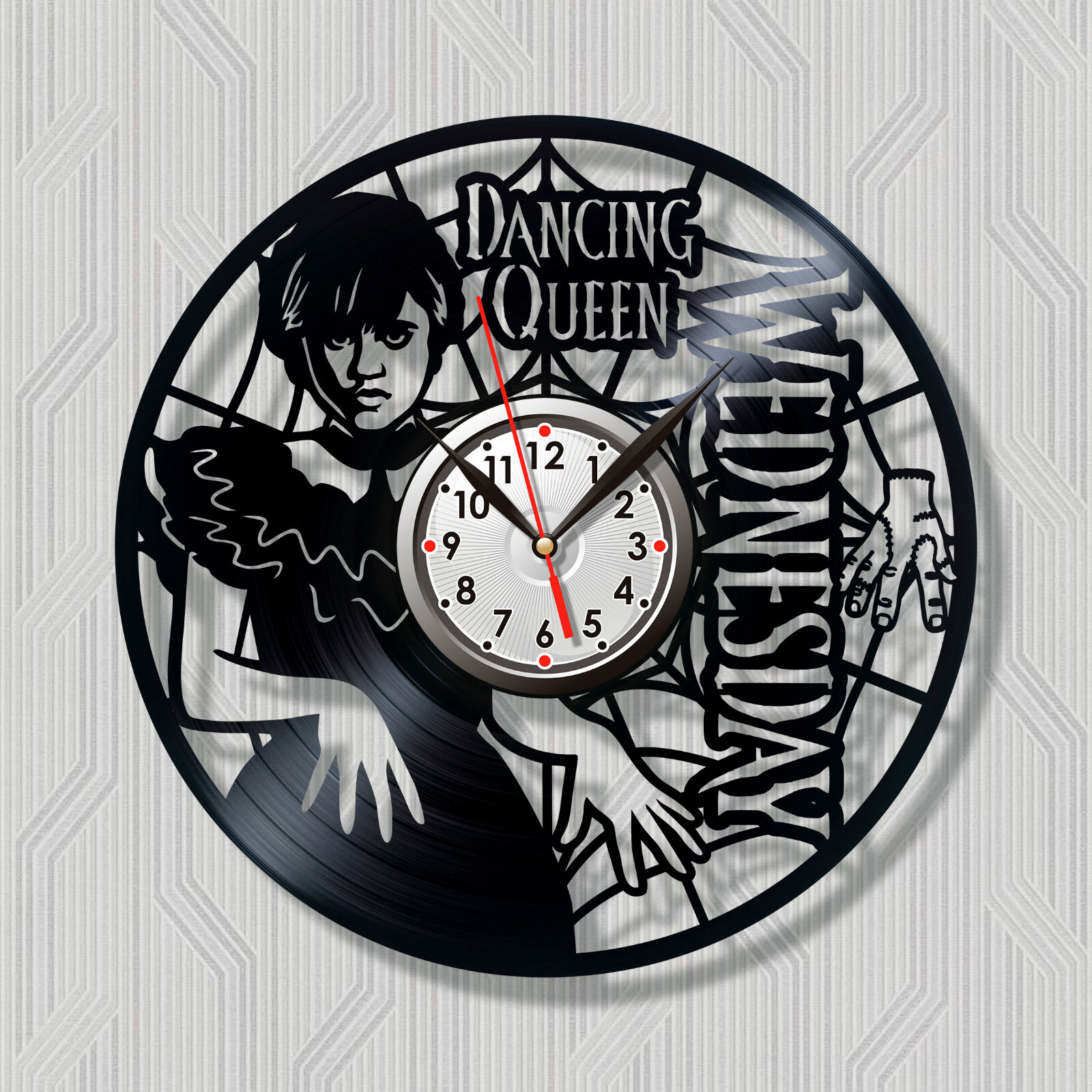 Clock Wednesday Dancing queen clock Vinyl clock Black wall clock | eBay