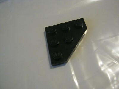 Lego x2 Black 3x3 Corner Plate, One Cut Corner, 2450 (028-241) | eBay