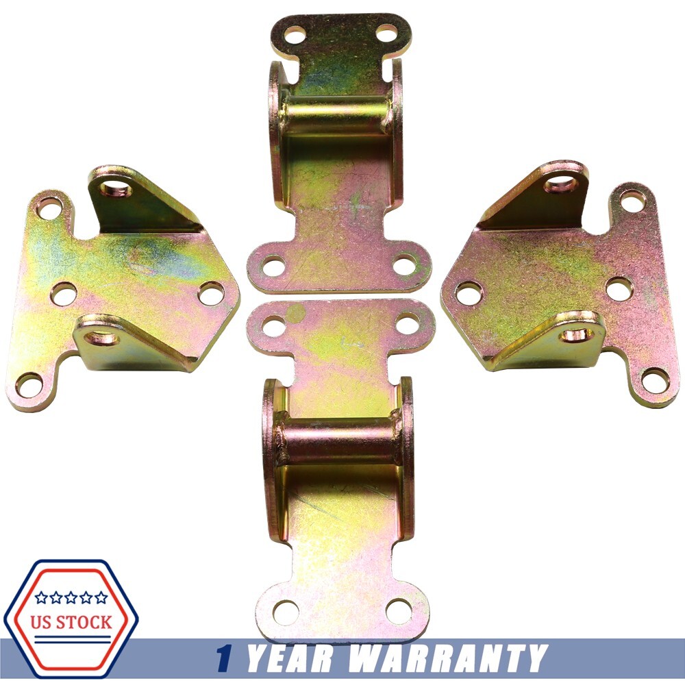 SBC Frame Mount Solid Motor Engine Mount Combo Rat Rod Hot Street Stock ...