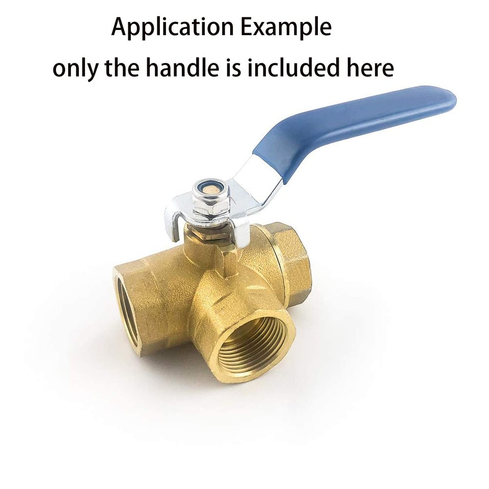 3pcs Red Lever Handle for Ball Valve Total length 120mmHole Size ...