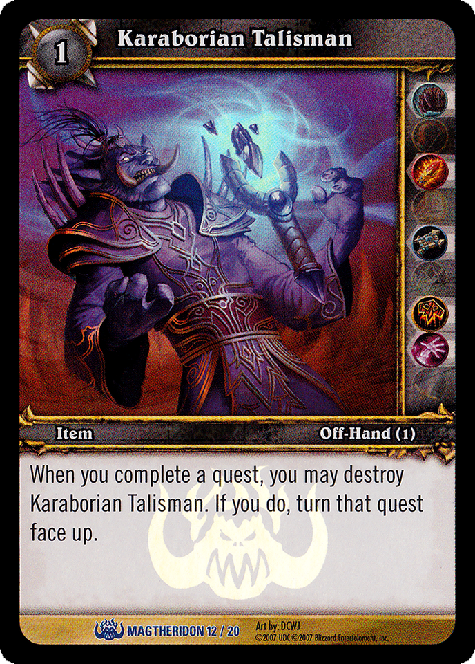 World of Warcraft WoW TCG Magtheridon's Lair Treasure Set CHOOSE YOUR ...