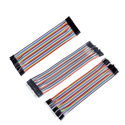 40x 20cm 2,54 mm Jumper Kabel cable Verbindungskabel Arduino Raspberry ...