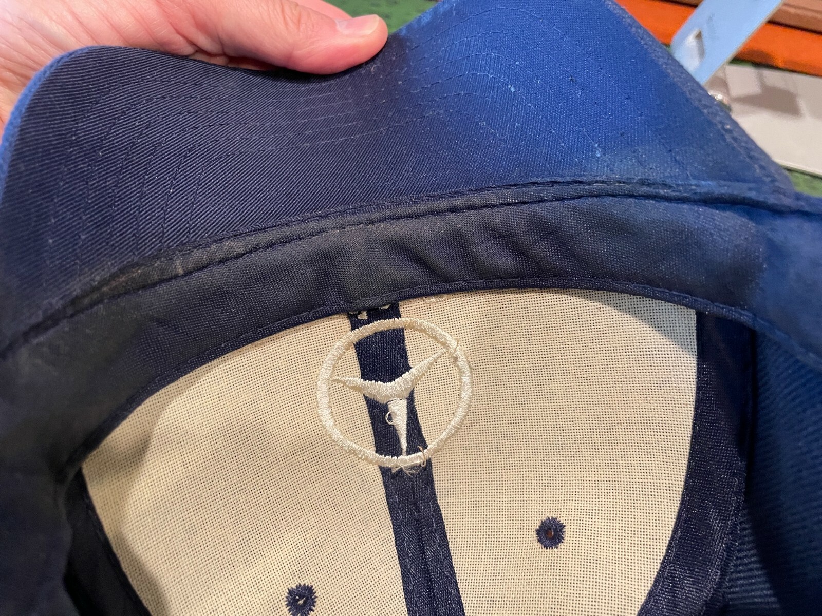 Mercedes-Benz - Navy Blue - Silver Logo - Strapback -… - Gem